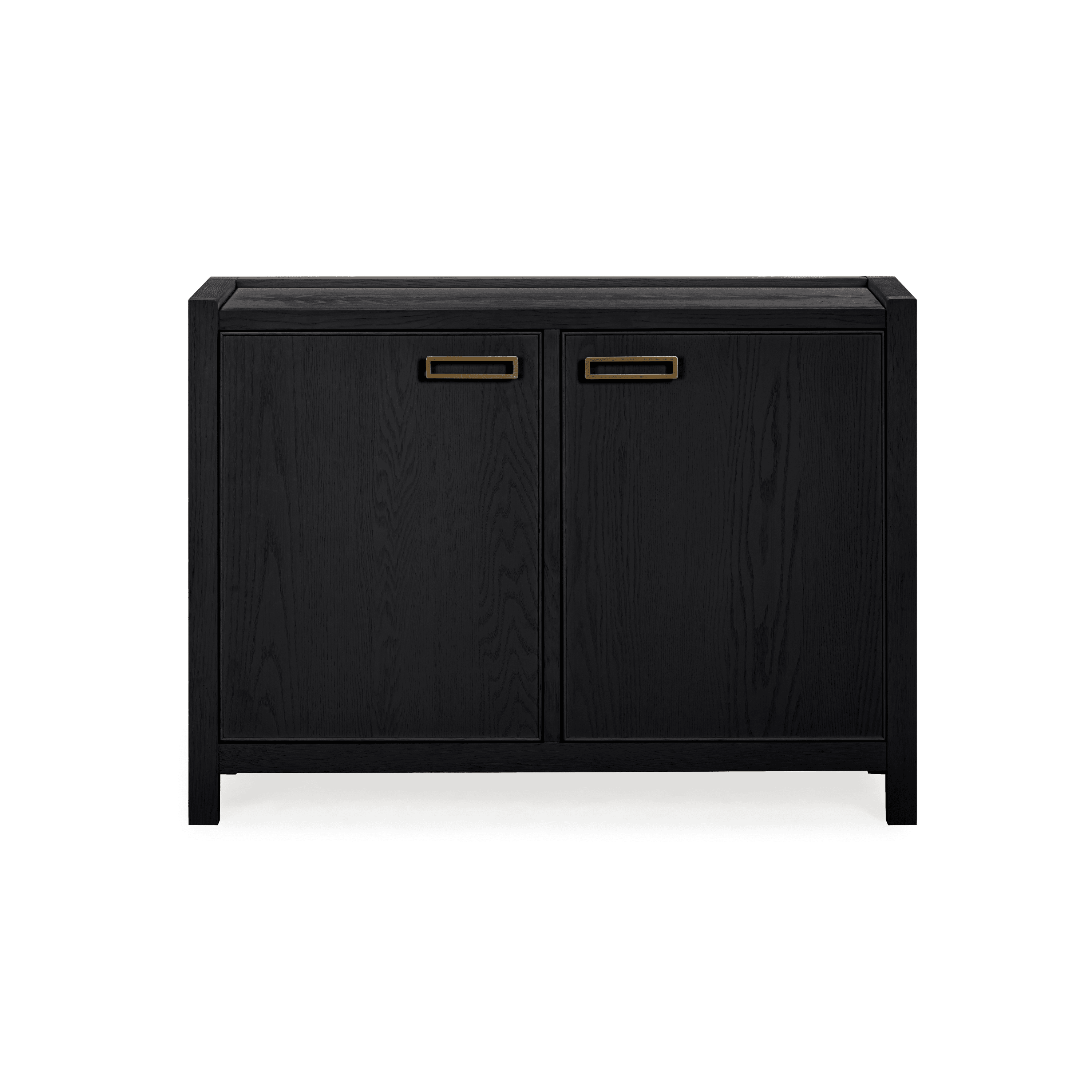 Soho Black Oak Veneer 2 Door Sideboard – Rowen Homes