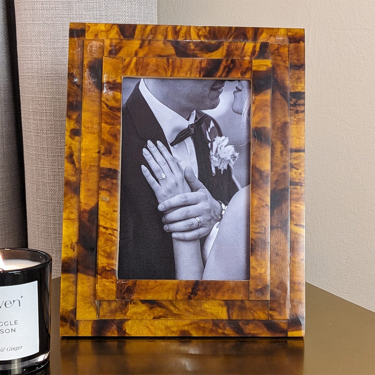 Ristretto Tortoise Shell Effect Photo Frame – Rowen Homes