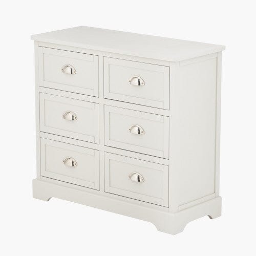 Rosanna Cream Wooden 6 Drawer Chest – Rowen Homes