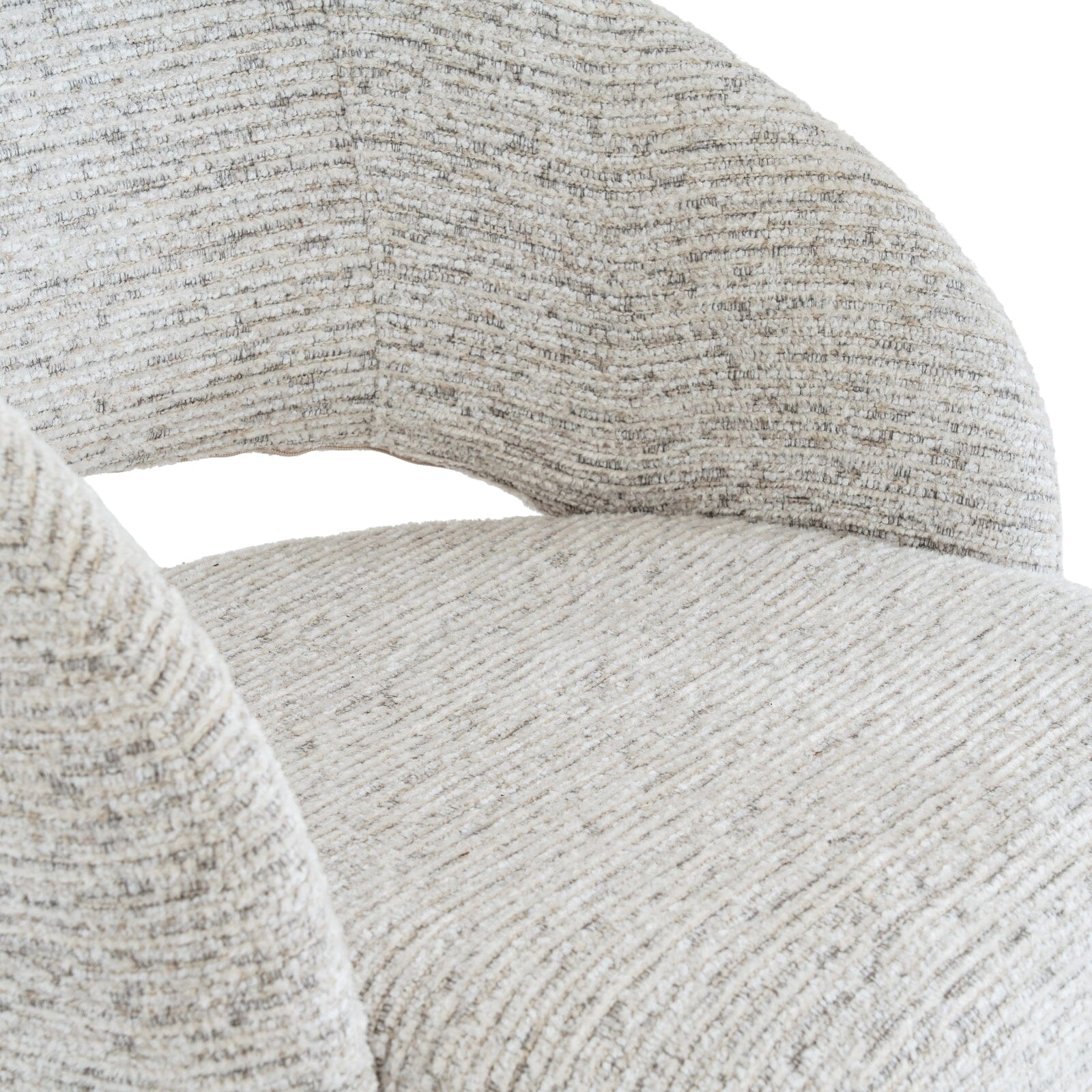 Shella Cream Textured Curved Dining Chair with Black Legs – Rowen Homes