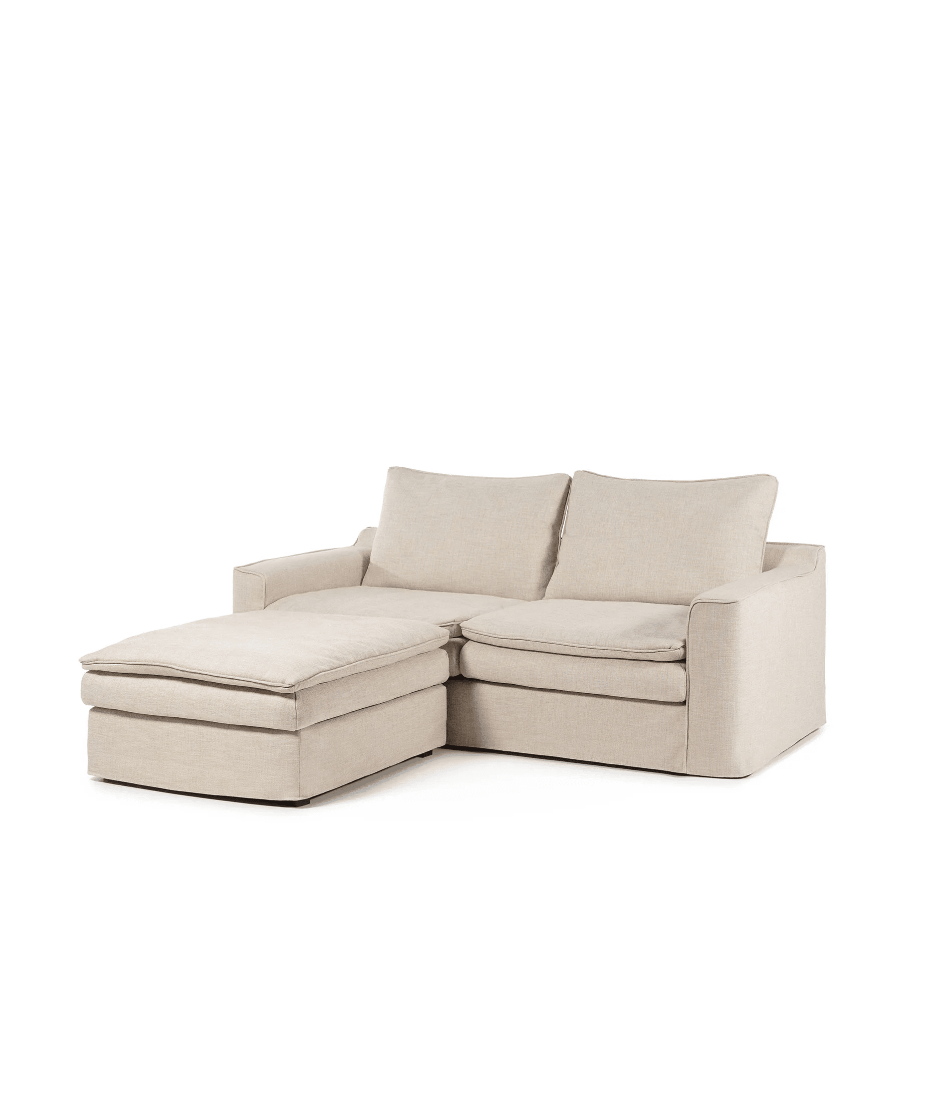 Snooze Sand Textured Squashy 3 Seater Sofa & Footstool – Rowen Homes