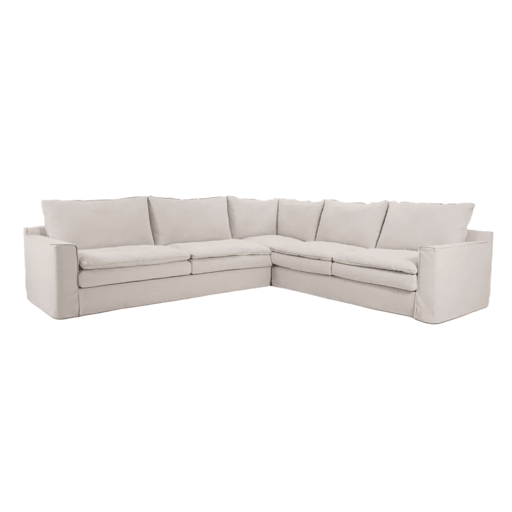 Snooze Sand Textured Squashy XL Corner Sofa – Rowen Homes