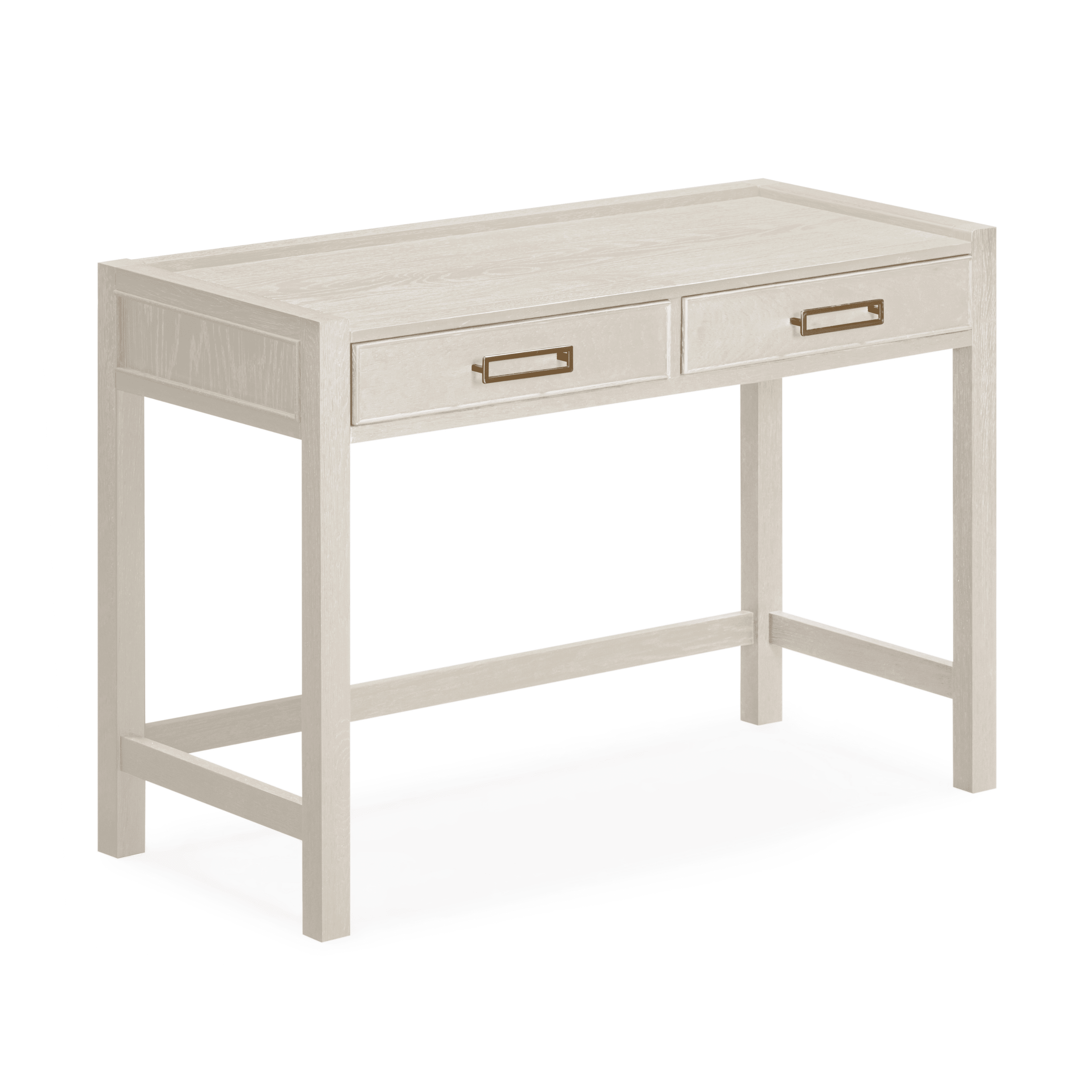 Soho Cream Oak Veneer 2 Drawer Dressing Table – Rowen Homes