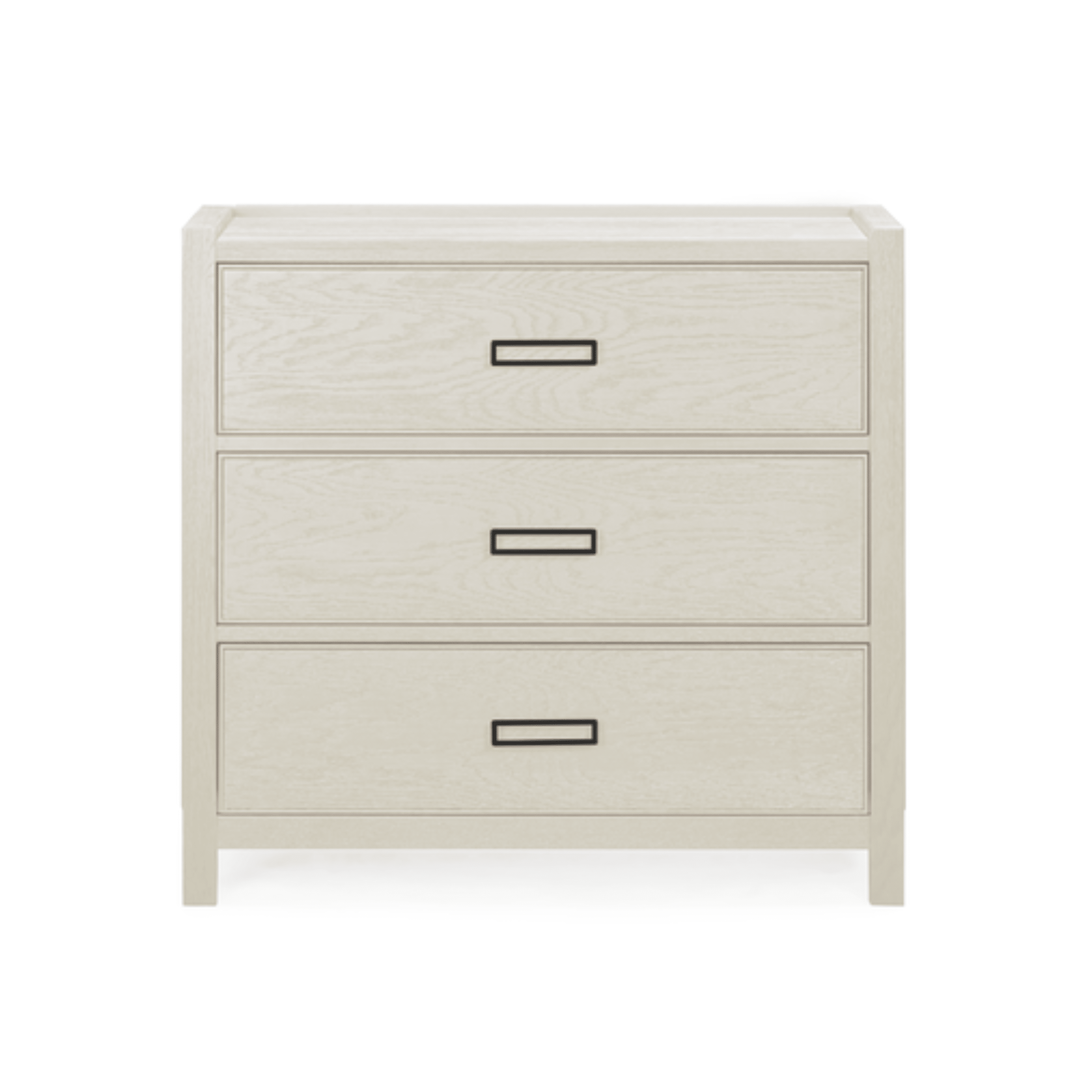 Soho Cream Oak Veneer 3 Drawer Chest – Rowen Homes