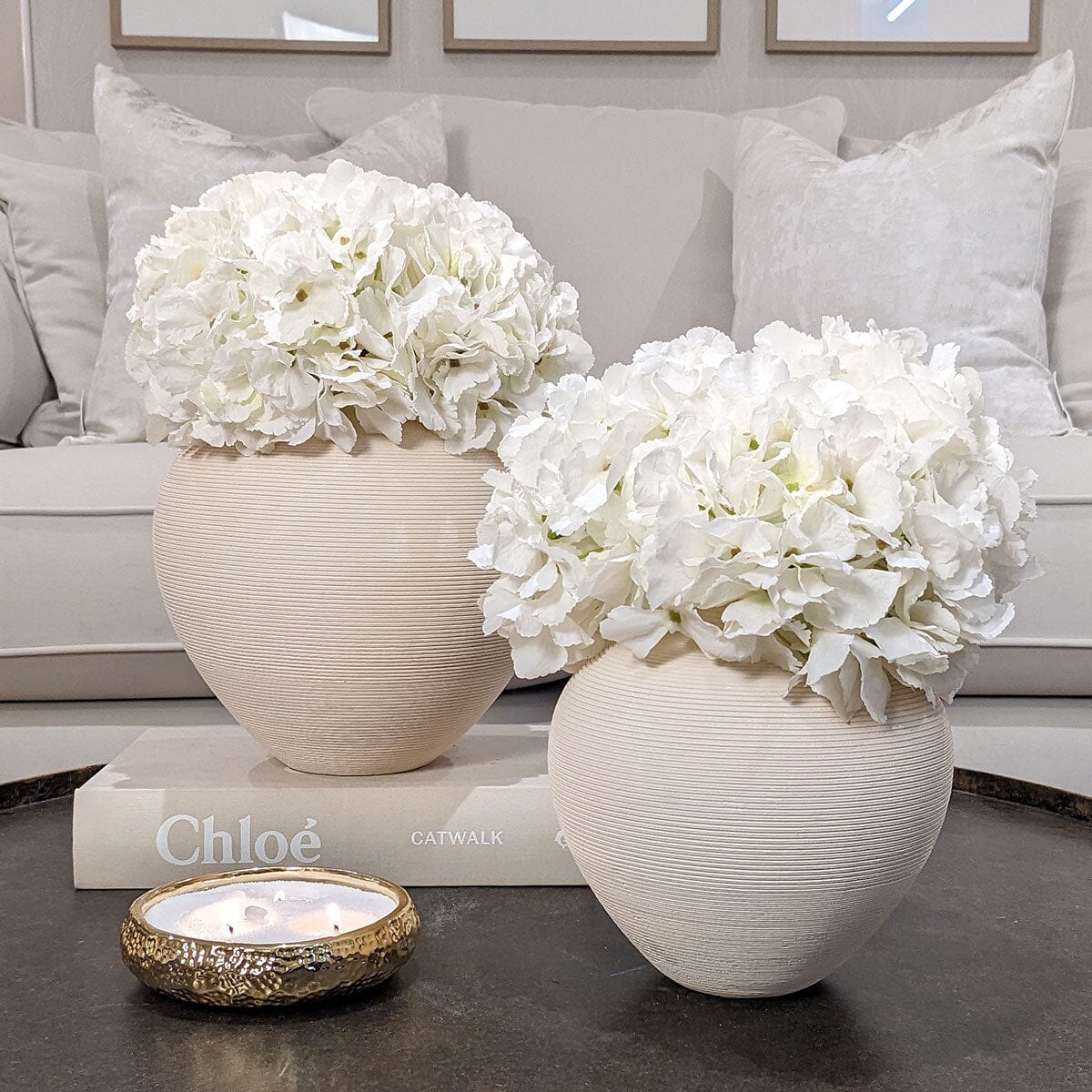 Shop Solis Large Rounded Stone Ceramic Neutral Vase – Rowen Homes
