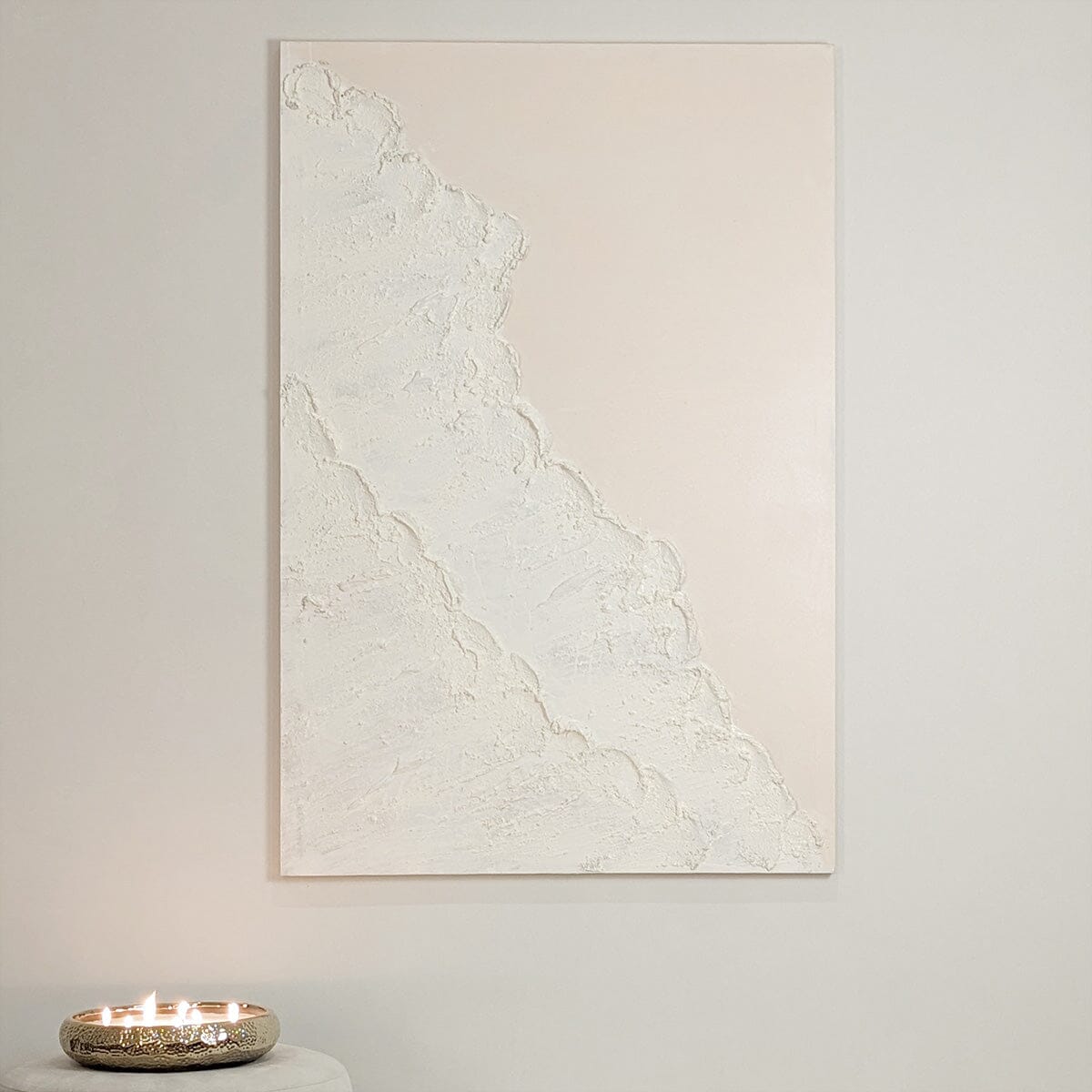 Shop Toulouse Neutral Beach Waves Textured Canvas Wall Art – Rowen Homes