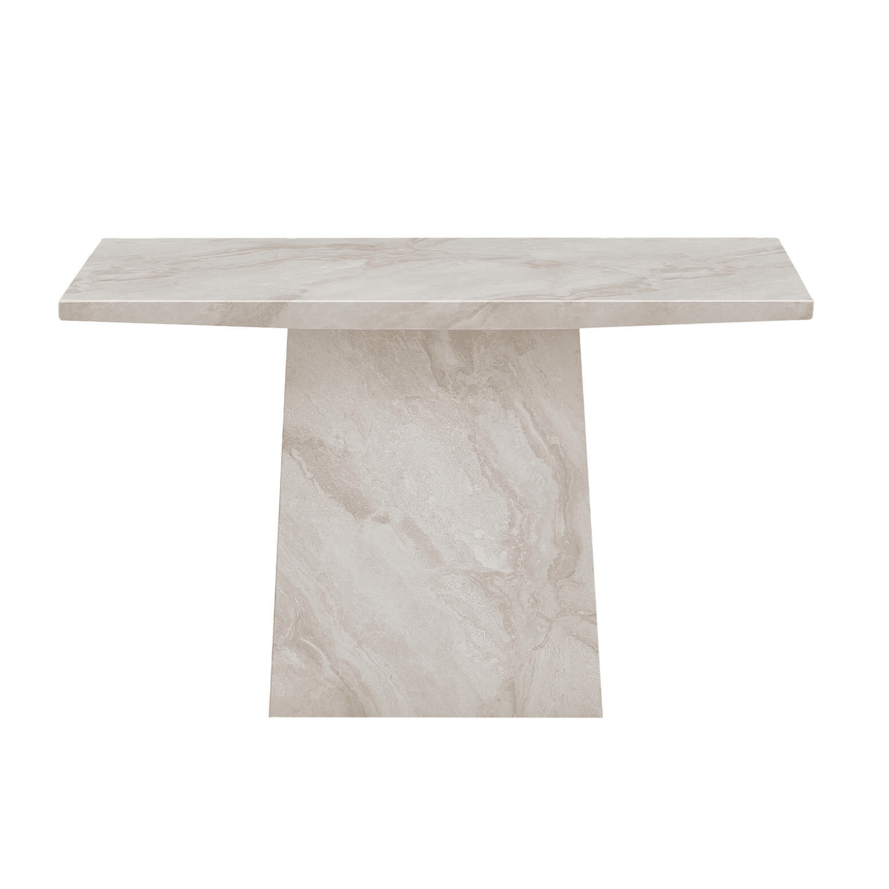 Travara Taupe & Cream Marble Console Table – Rowen Homes