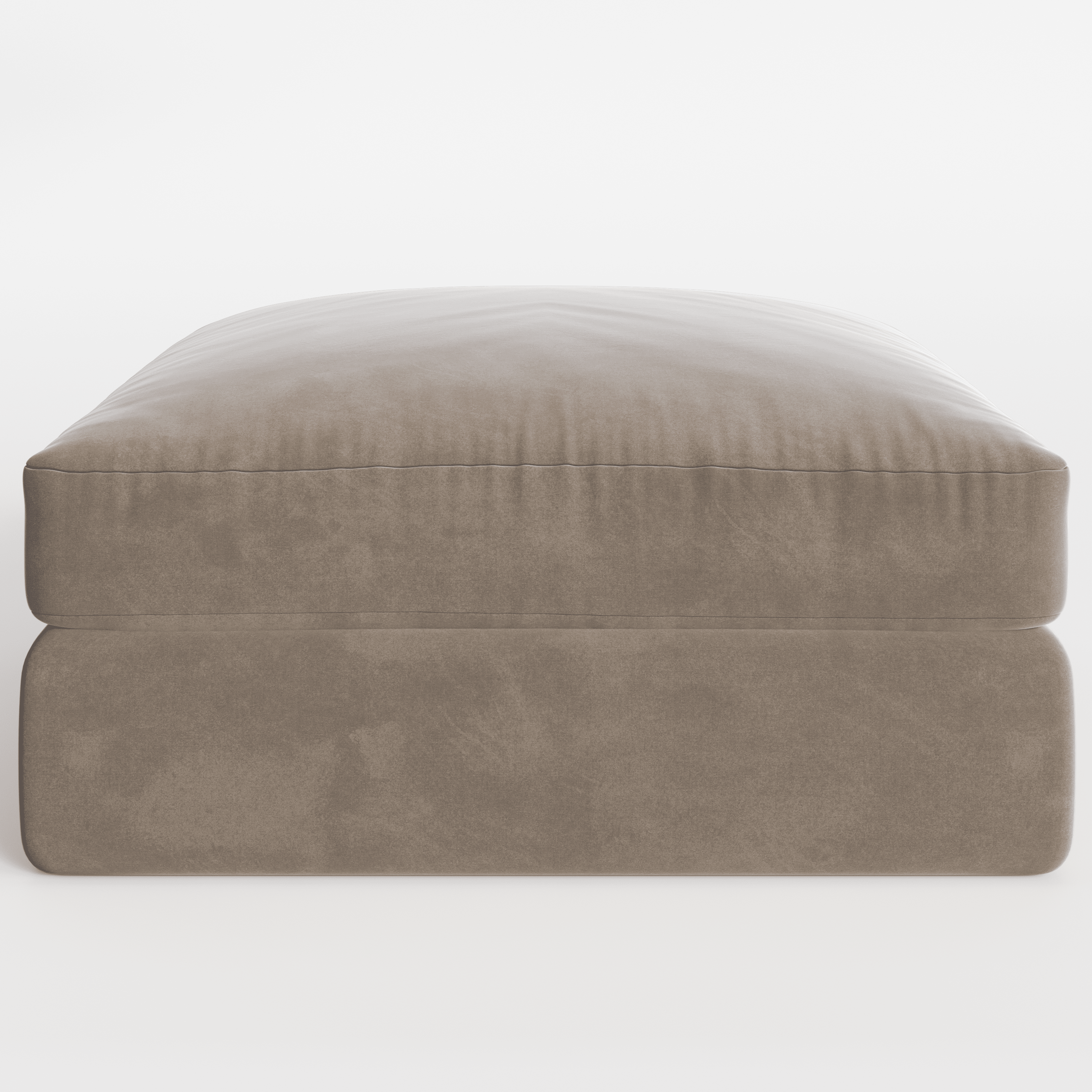 Tribeca Mink Velvet Large Footstool – Rowen Homes