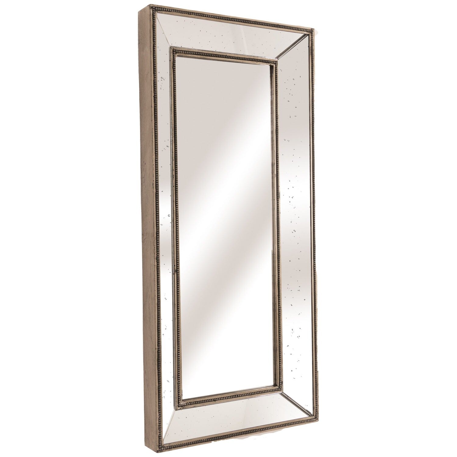 Vanosa Bronze Beaded Antique Effect Wall Mirror – Rowen Homes