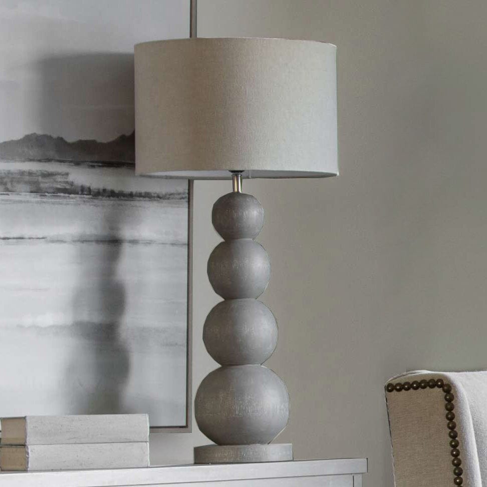 Velo XL Grey Distressed Table Lamp – Rowen Homes