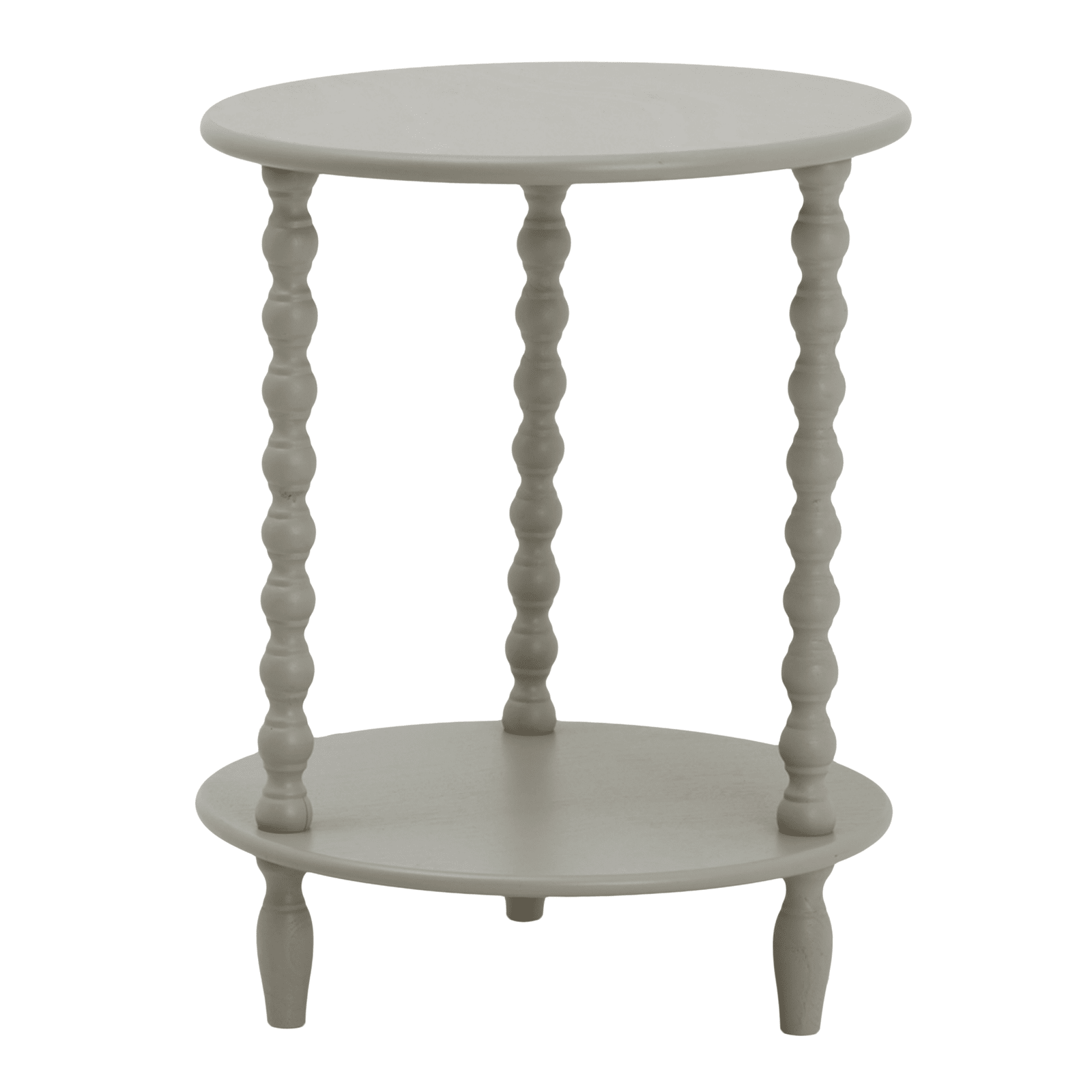 Wiley Grey Round Side Table with Leg Detailing – Rowen Homes