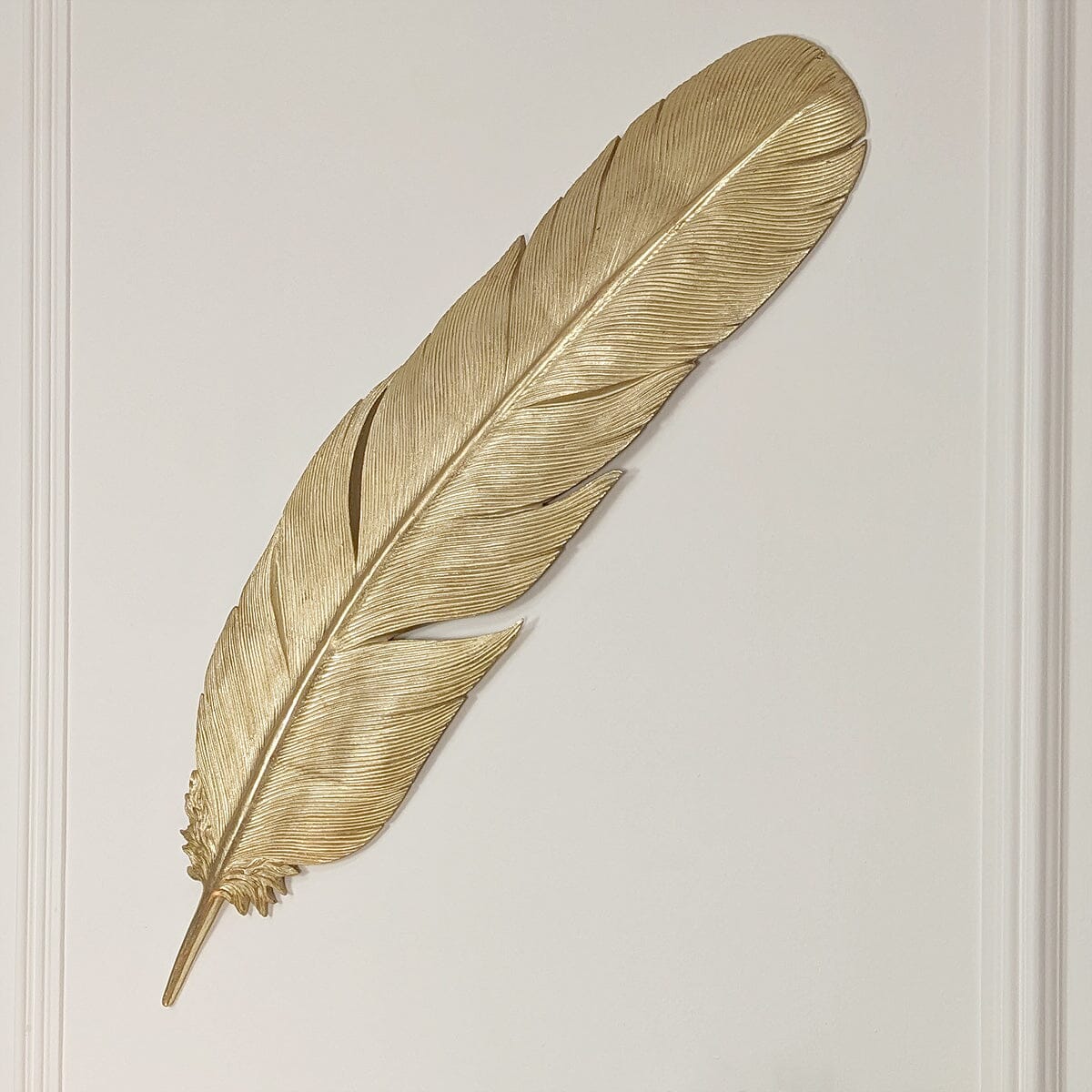Shop Yasmin Large Gold Feather Wall Decoration – Rowen Homes