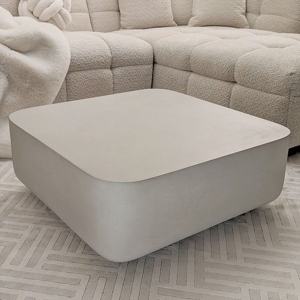 Zaylee Putty Concrete Effect Coffee Table Rowen Homes