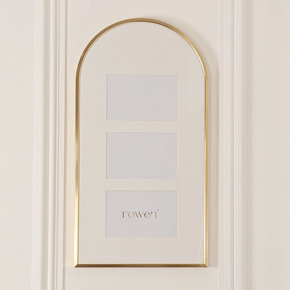 Shop Zenaida Large Arched Top Gold Multi Photo Frame – Rowen Homes