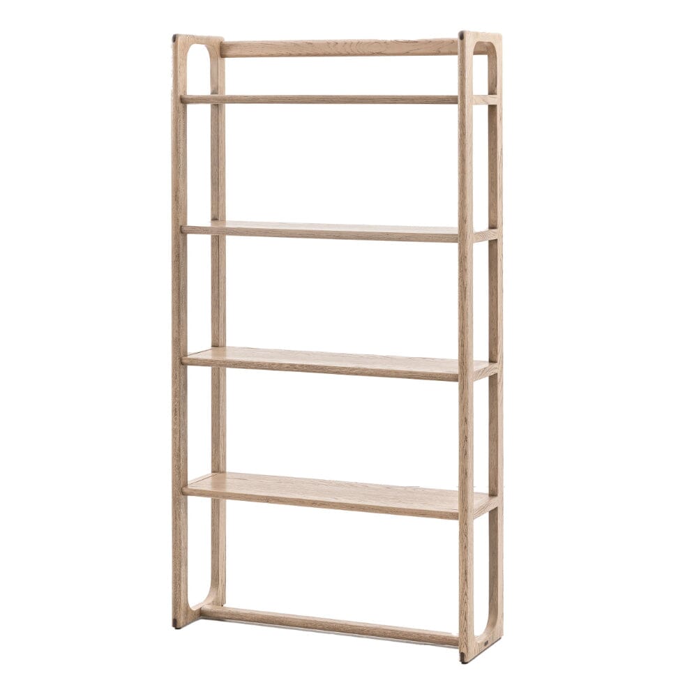 Zyra Smoked Oak Wooden Display Shelving Unit – Rowen Homes