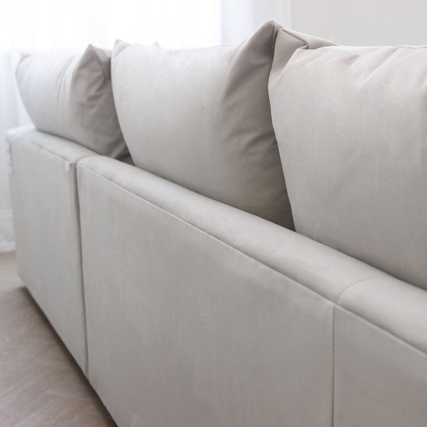 Ariana Silver Velvet Sofa Range - Luxury & Comfort – Rowen Homes