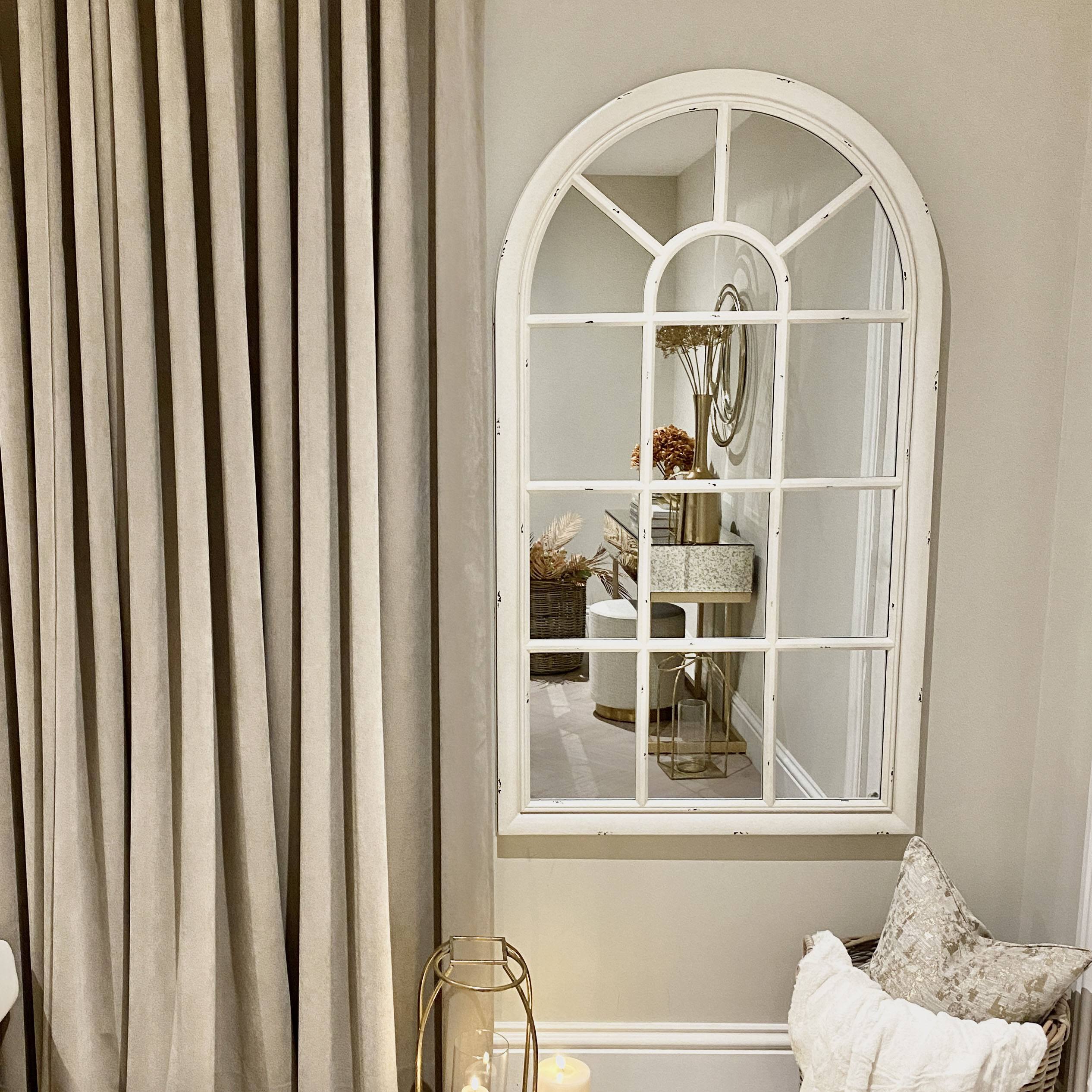 Shop Collingwood White Window Mirror - Brighten Your Space – Rowen Homes