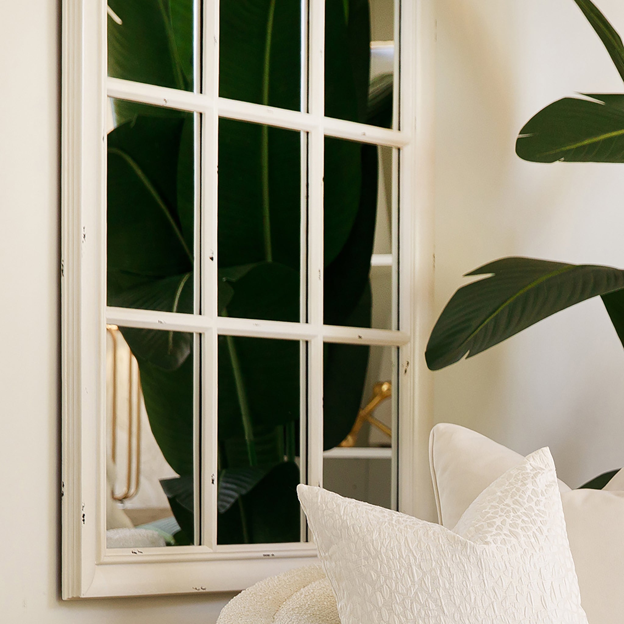Shop Collingwood White Window Mirror - Brighten Your Space – Rowen Homes