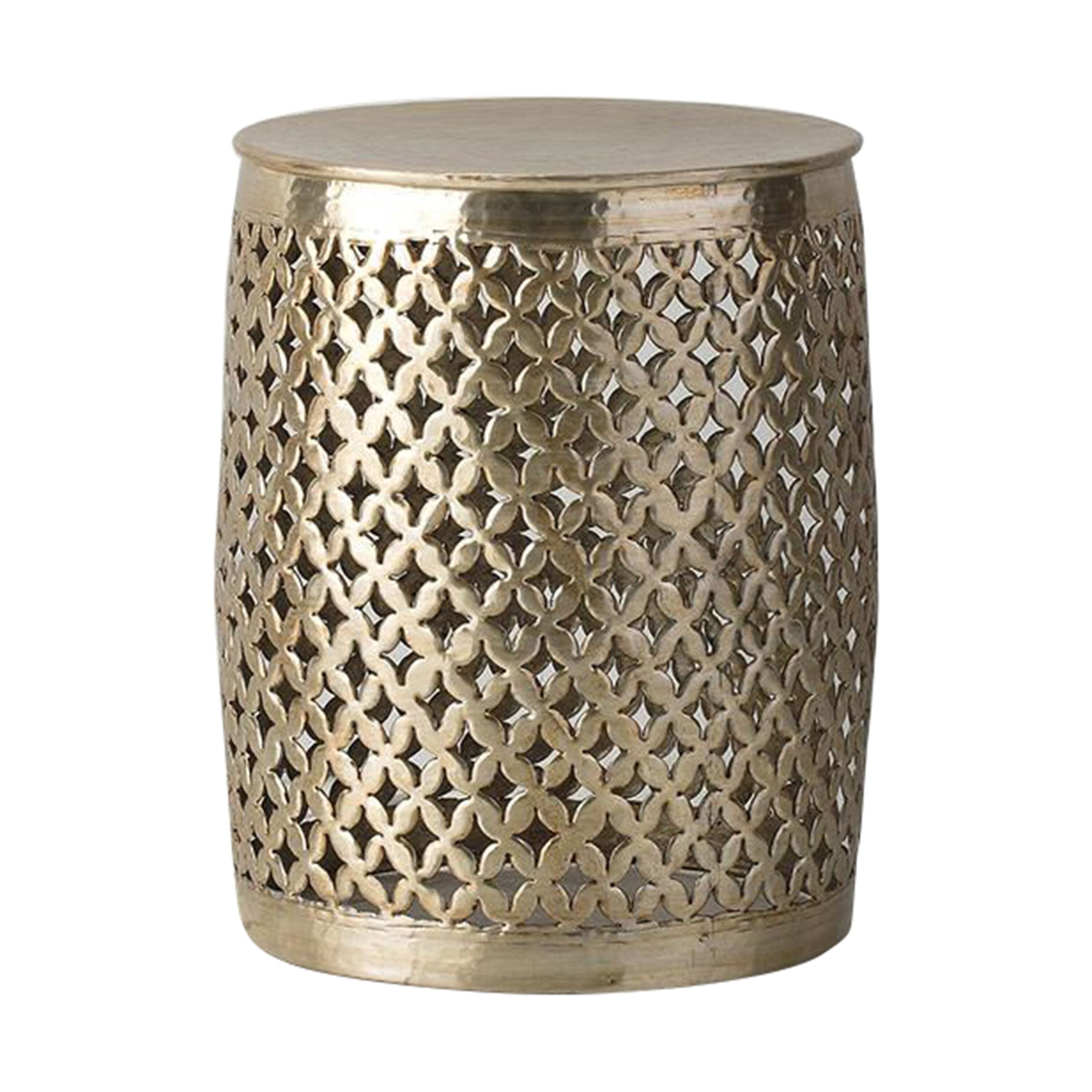 Duvali Gold Round Side Table – Rowen Homes