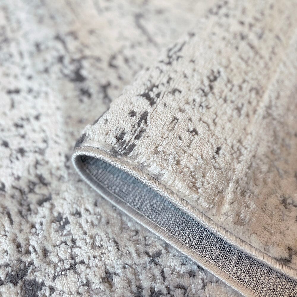 Jaxen Ivory & Beige Crosshatched Patterned Rug – Rowen Homes