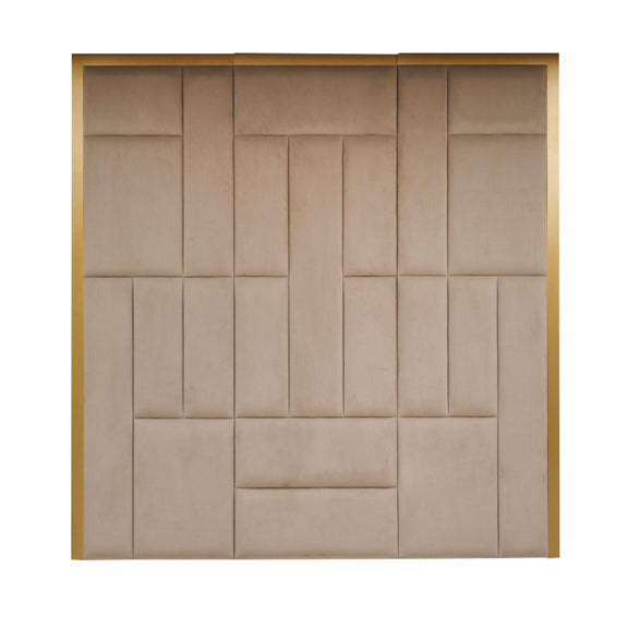 Kensington Mink & Gold Premium Abstract Headboard – Rowen Homes