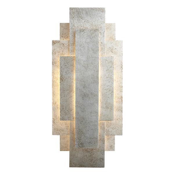 Shop Leora Rectangular Silver Leaf Panel Wall Light – Rowen Homes