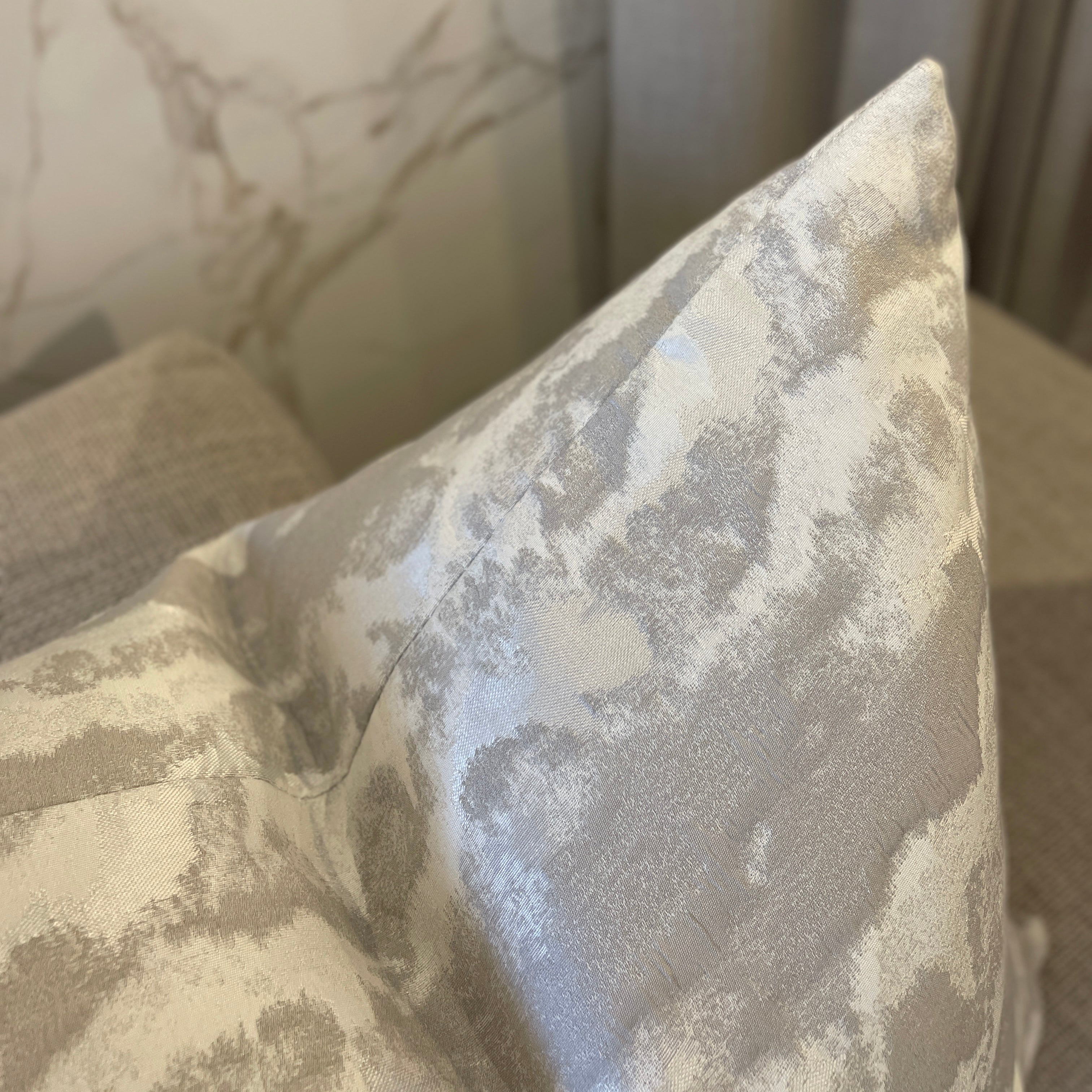 Nimbus Silver & Grey Marble Cushions | Rowen Homes