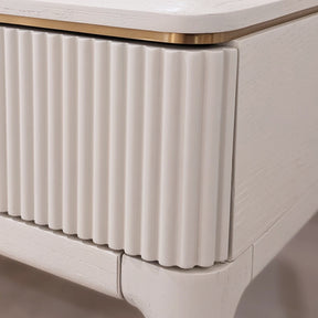 Putney Ivory & Gold Dressing Table - Elegant Glamour – Rowen Homes