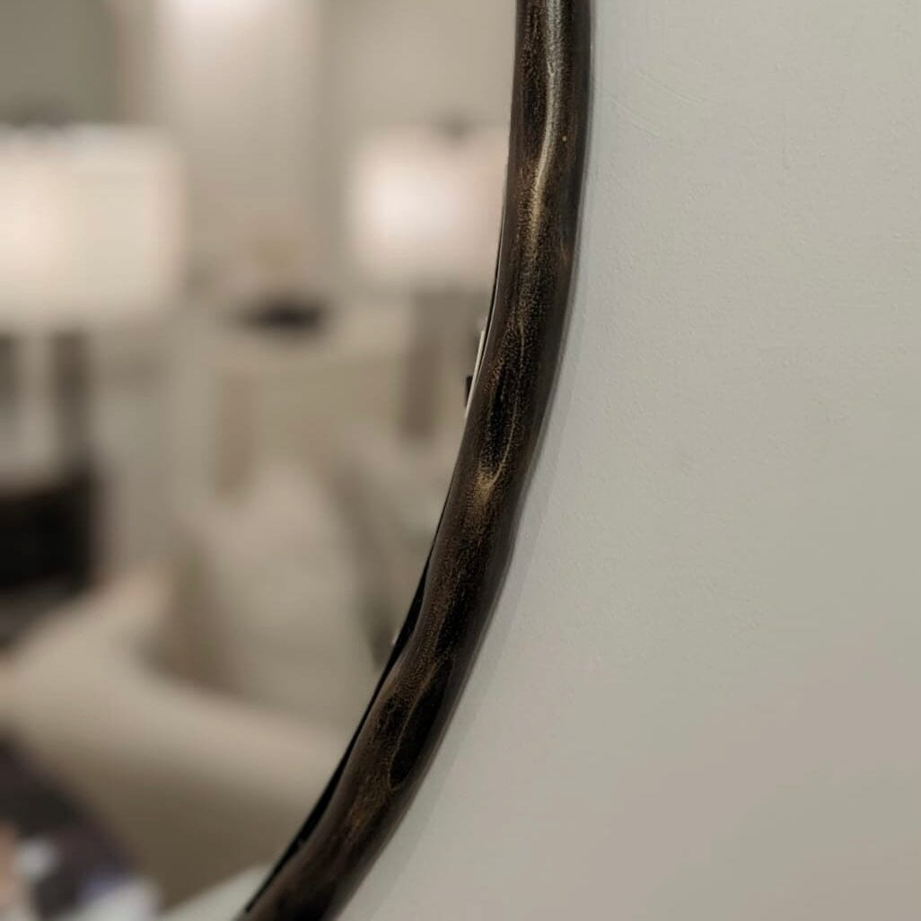 Raya Bronze Circular Mirror – Rowen Homes
