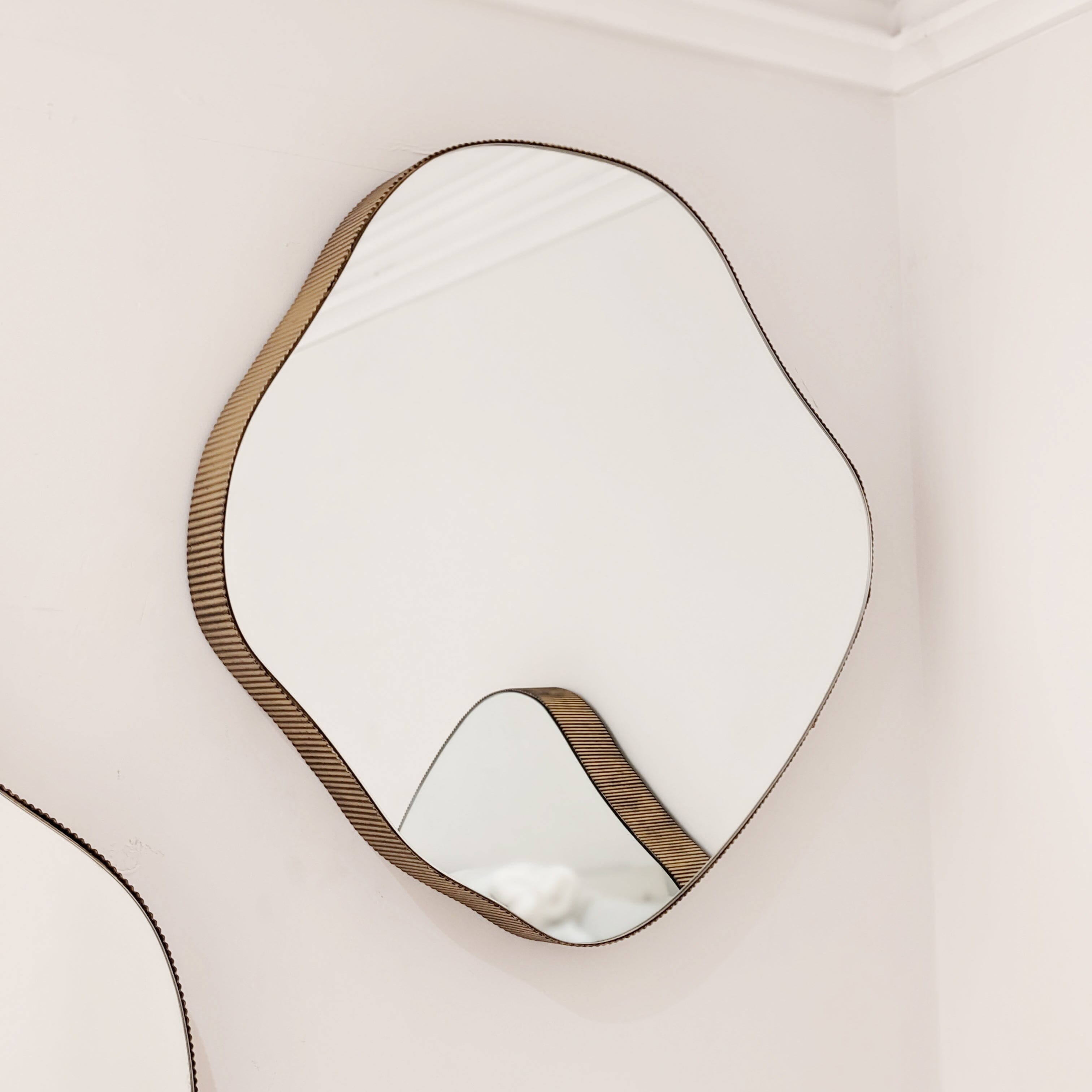 Valore Small Bronze Abstract Wall Mirror – Rowen Homes