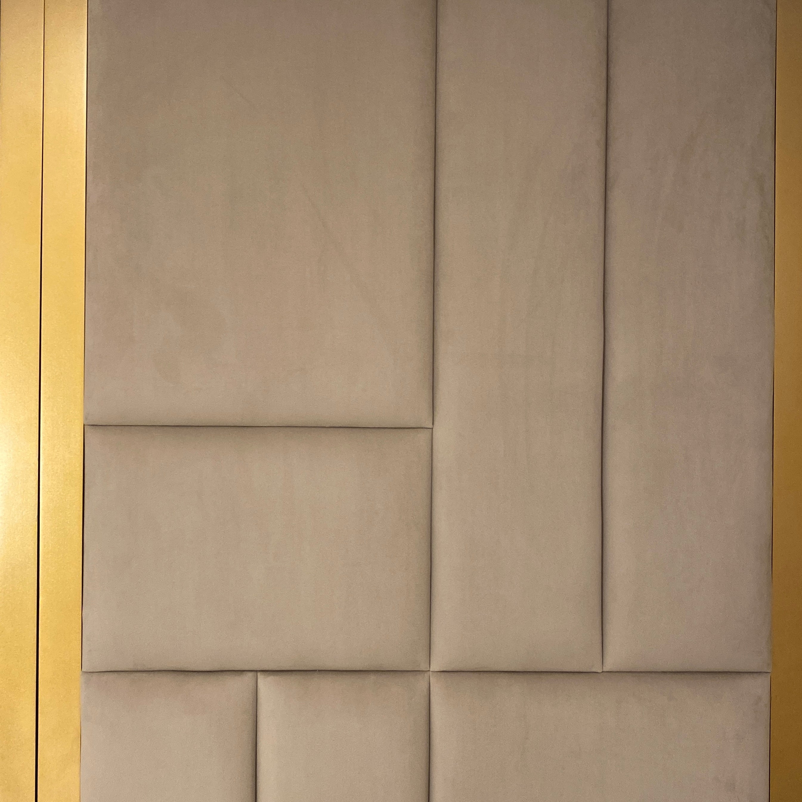 Shop Kensington Mink & Gold Premium Abstract Headboard – Rowen Homes